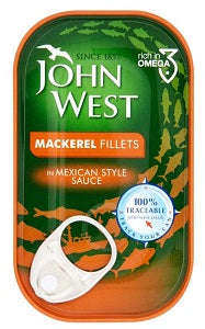 Buy John West Mackerel Fillets In Mexican Style Sauce 125 g in Nigeria ...