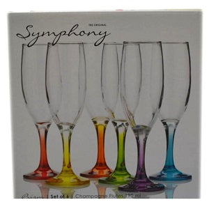 Buy Symphony Prism Champagne Flutes 190 ml x6 in Nigeria | Drinking ...