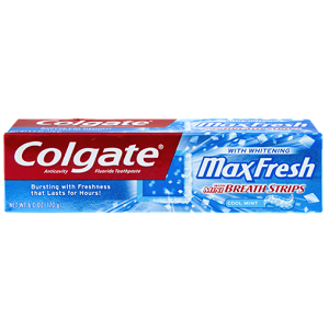 Buy Colgate Toothpaste Max Fresh Cool Mint With Mini Breath Strips 130 ...