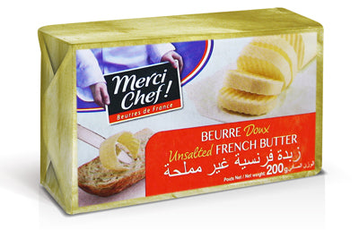 Buy Merci Chef Butter Unsalted 200 g in Nigeria | Butter & Margarine ...
