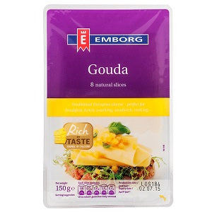 Buy Emborg Gouda 48 Percent Sliced 150 g in Nigeria | Cheese ...