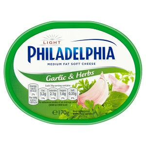 Buy Philadelphia Light Soft Cheese Garlic & Herbs 170 g in Nigeria ...