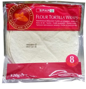 Buy Spar Flour Tortilla Wraps 320 g x8 in Nigeria | Bread | Supermart ...