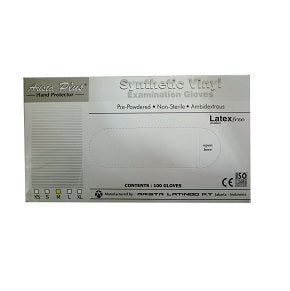 Buy Arista Plus Synthetic Vinyl Latex Free Examination Gloves Medium ...