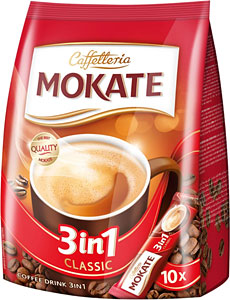 Buy Mokate Caffetteria 3 in 1 Classic Coffee Drink Sachet 180 g in Nigeria | Coffee | Supermart ...