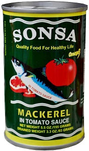 Buy Sonsa Mackerel In Tomato Sauce 155 g x5 in Nigeria | Canned Fish ...
