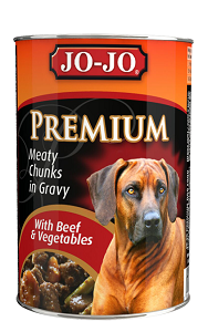 Buy Jo Jo Dog Food Premium Meaty Chunks In Gravy With Beef & Vegetables ...