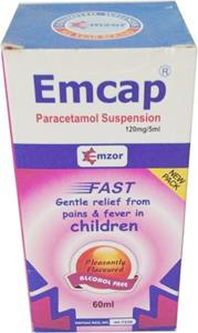 Buy Emcap Paracetamol Suspension 60 ml in Nigeria | Kids' Wellness ...