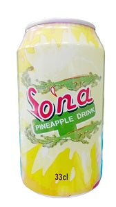 Buy Sona Pineapple Drink Can 33 cl in Nigeria | Soft Drinks | Supermart.ng - Supermart.ng