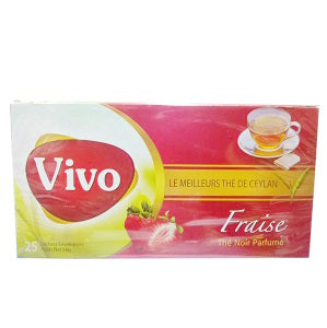 Buy Vivo Finest Ceylon Tea Strawberry 50 g x25 in Nigeria | Tea ...