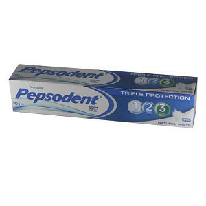Buy Pepsodent Toothpaste Triple Protection Natural White 140 g in ...