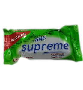 Buy Tura Supreme Soft & Gentle Soap Green 65 g x6 in Nigeria | Bath ...