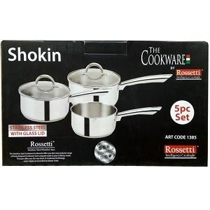 Buy Rossetti Shokin Stainless Steel With Glass Lid x5 in Nigeria ...