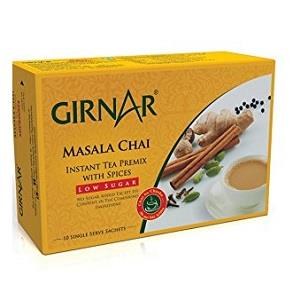Buy Girnar Masala Chai Instant Tea Pre-Mix With Spices Low Sugar 80 g ...