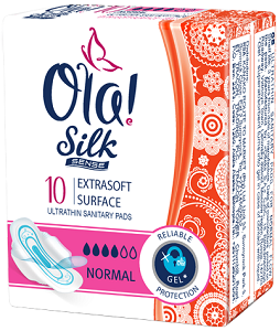 Buy Ola Silk Ultra Thin Sanitary Pads Normal With Extra Soft Surface ...
