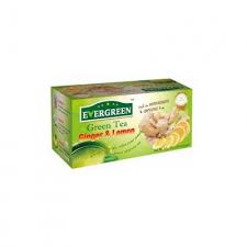 Buy Evergreen Green Tea Ginger & Lemon 50 g x25 in Nigeria | Tea ...