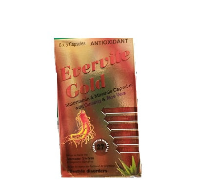 Buy Evervite Gold Anti-Oxidant 6 Capsules x5 in Nigeria | Vitamins ...