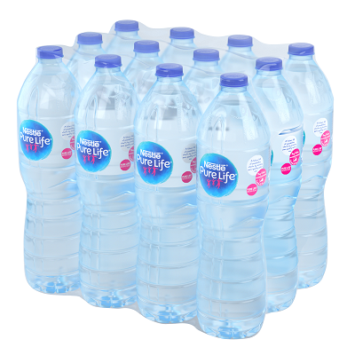 Nestle Pure Life Water Label Pure Life® Blackberry Flavored Bottled