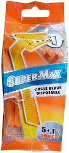 Buy Supermax Single Blade Disposable Short Handle x5 in Nigeria | Men's ...