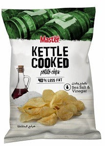 Buy Master Kettle Cooked Potato Chips Sea Salt & Vinegar 90 g in ...