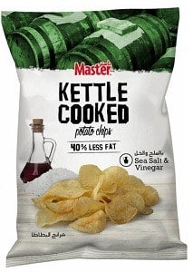Buy Master Kettle Cooked Potato Chips Sea Salt & Vinegar 170 g in ...