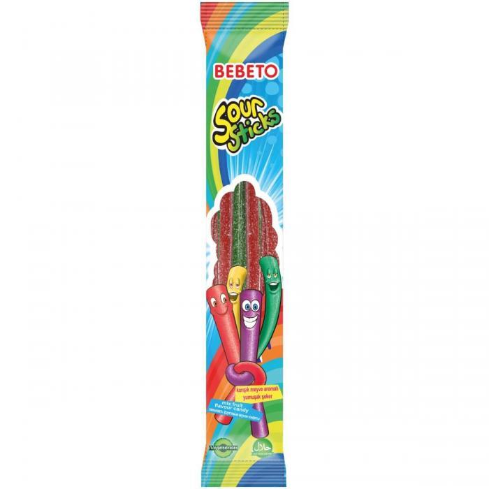 Buy Bebeto Sour Sticks Mix Fruit Flavoured Candy 35 g in Nigeria ...