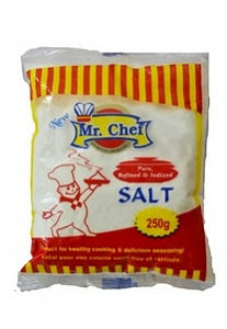Buy Mr Chef Iodised Salt Sachet 250 g x80 in Nigeria | Salt & Spices ...
