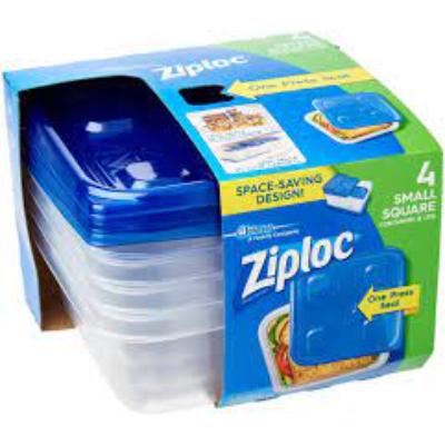 Buy Ziploc Small Square Containers & Lids 709 ml x4 in Nigeria | Food ...