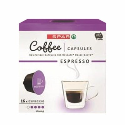 Buy Spar Strong Espresso Coffee Capsules 115.2 g x16 in Nigeria ...