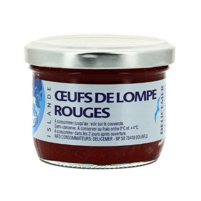 Buy Delicemer Oeufs De Lompe Rouges 100 g (Lumpfish Caviar - Red) in ...