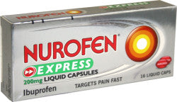 Buy Nurofen Express 200 mg 16 Capsules in Nigeria | Headaches & Pain ...