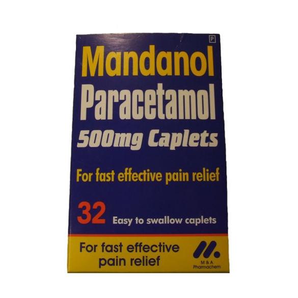 Buy Mandanol Paracetamol 500 mg 32 Tablets in Nigeria | Headaches ...