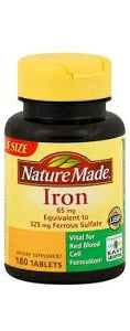Buy Nature Made Iron 65 mg 180 Tablets in Nigeria | Vitamins ...
