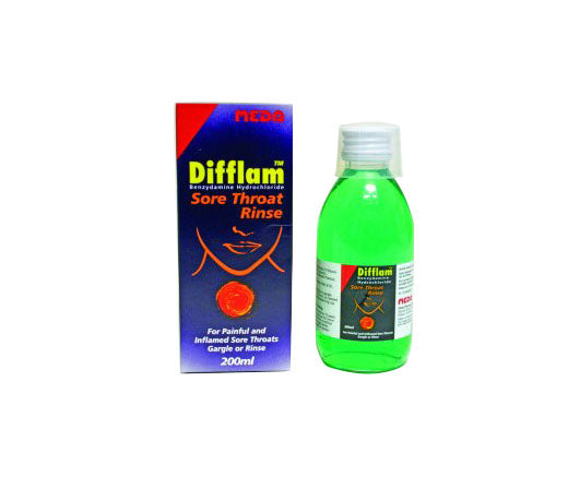 Buy Meda Difflam Sore Throat Rinse 200 ml in Nigeria | Coughing ...