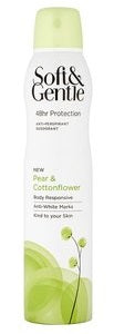 Buy Soft & Gentle Anti-Perspirant Spray Pear & Cotton Flower 250 ml in ...