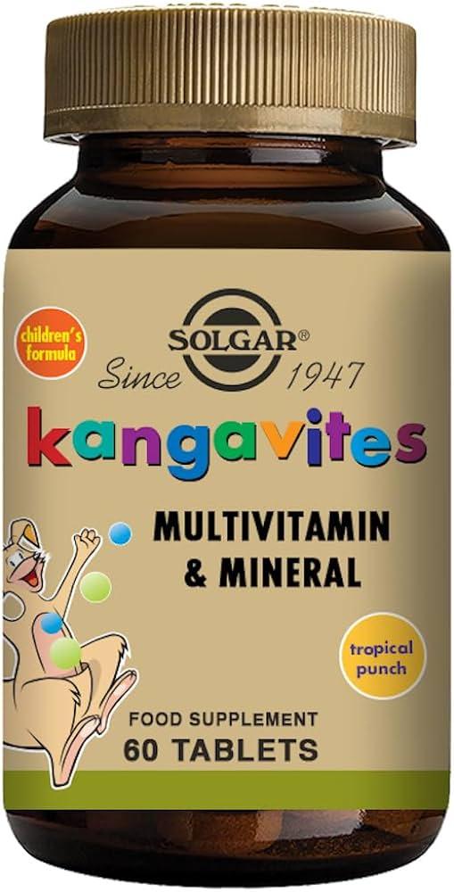 Buy Solgar Kangavites Multi-Vitamin & Mineral Formula Tropical Punch 60 ...