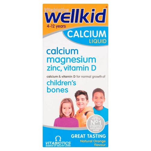 Buy WellKid Calcium Liquid Natural Orange Flavour 4-12 Years 150 ml in ...