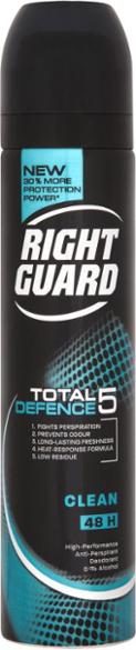 Buy Right Guard Deodorant Spray Total Defence 5 Clean 250 ml in Nigeria ...