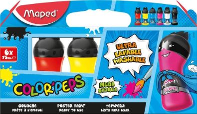 Buy Maped Paint Assorted Colours 75 ml x6 in Nigeria | Crayons & Art ...