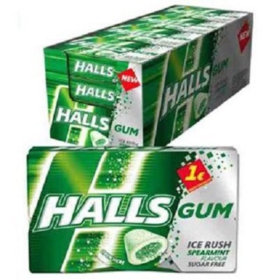 Buy Halls Ice Rush Spearmint Flavour Gum Sugar-Free 18 g in Nigeria ...