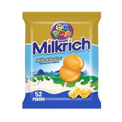 Buy OK Pop Milk & Butter Rich Lollipop 376 g x52 in Nigeria | Sweets ...