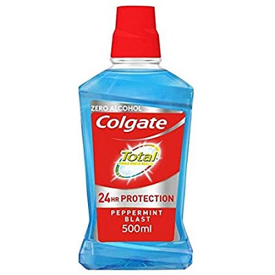 Buy Colgate Total Mouthwash 12 Hour Pro-Guard Peppermint Mint Blast 500 ...