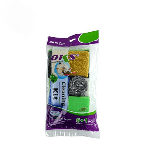 Buy OKS Cleaning Kit x5+1 in Nigeria | Sponges & Scourers | Supermart ...
