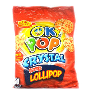 Buy OK Pop Lollipop Crystal Orange x50 in Nigeria | Sweets & Chewing ...