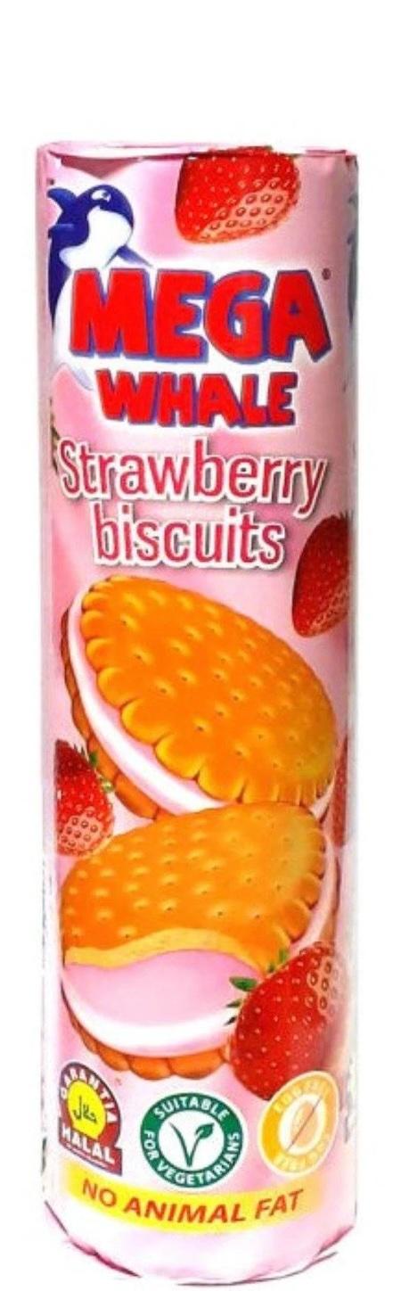 Buy Mega Whale Cream Strawberry Biscuits 500 g in Nigeria | Biscuits ...