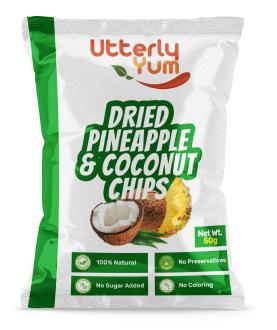 Buy Utterly Yum Dried Pineapple & Coconut Chips 50 g in Nigeria | Nuts ...