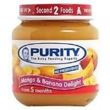 Buy Purity Mango & Banana Delight 5 Months+ 125 ml in Nigeria | Baby ...