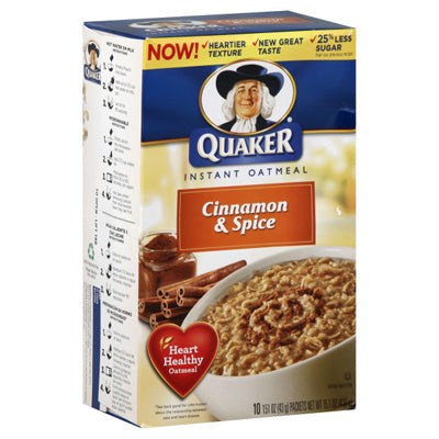 Buy Quaker Instant Oatmeal Cinnamon & Spice 430 g 10 Sachets in Nigeria ...