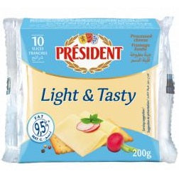 Buy President Light Cheese 200 g 10 Slices in Nigeria | Cheese ...