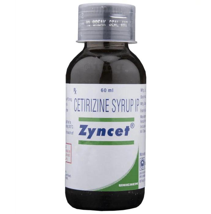 Buy Zyncet Cetirizine Syrup 60 ml in Nigeria | Coughing & Sneezing ...